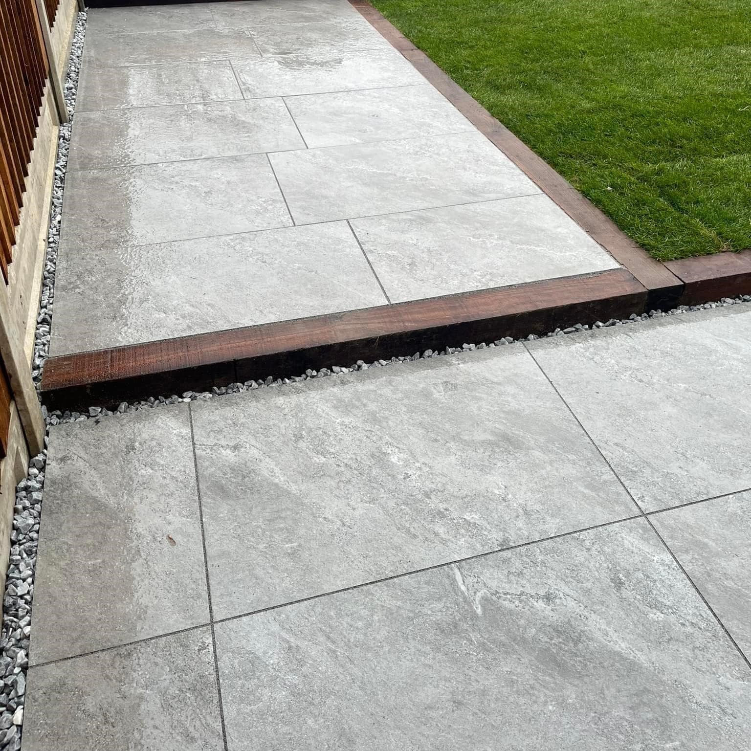 Himalayan - Grey Porcelain Paving Tiles - 900 x 600 x 20mm – LOWER BARN ...